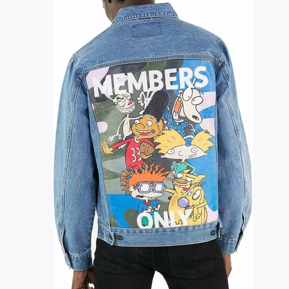 Members Only | Jackets & Coats | Members Only Sz M Graphic Mural ...